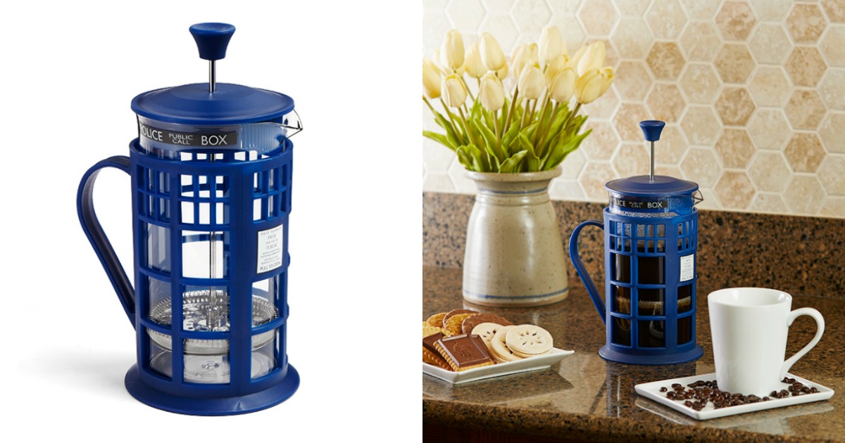 Une presse à café Doctor Who