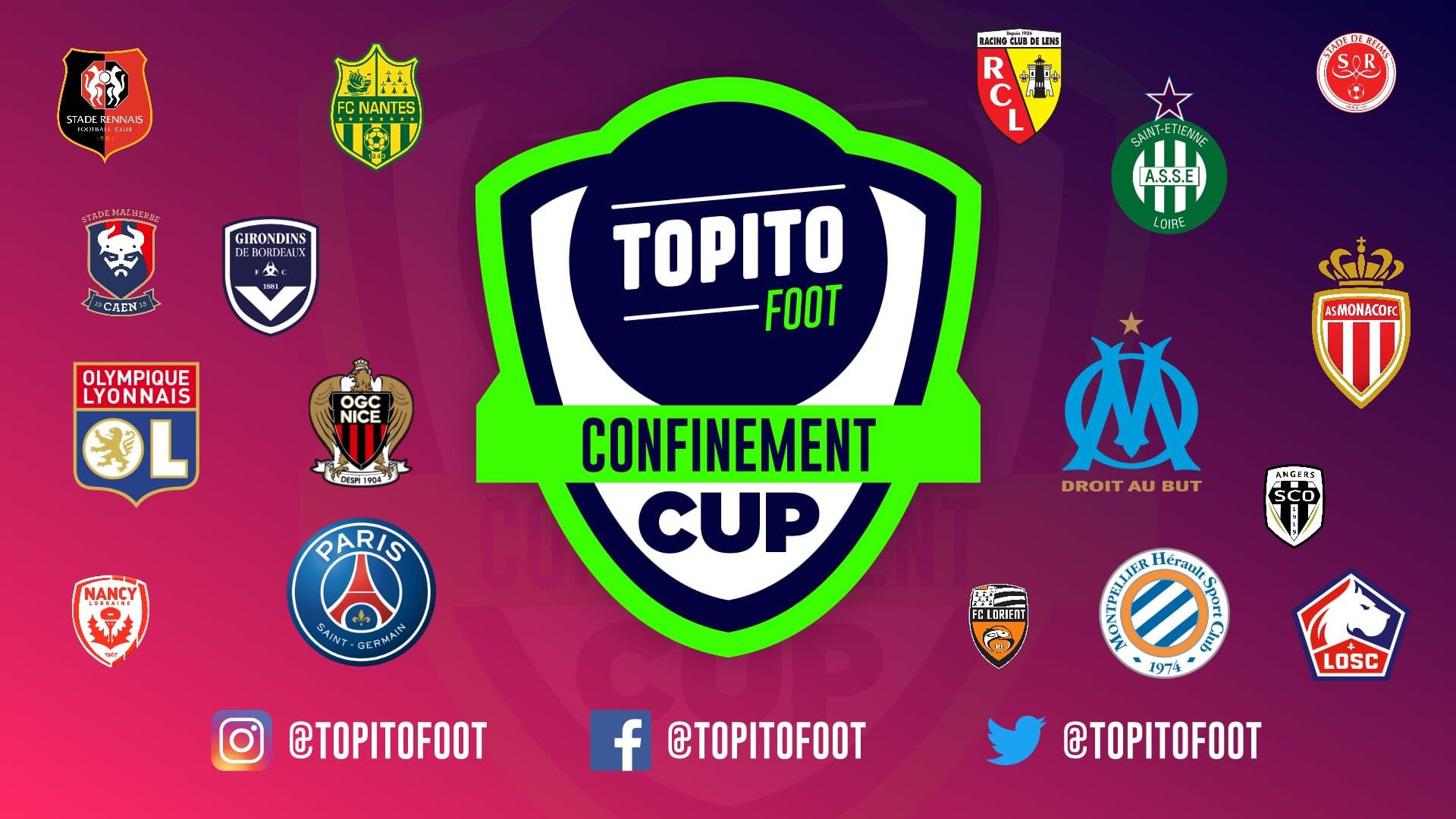 Votez pour votre club de foot préféré pour la Topito Foot Confinement Cup