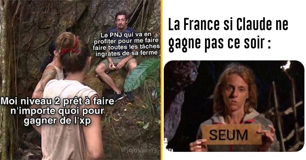 Top 15 des memes les plus drôles sur Claude de Koh Lanta