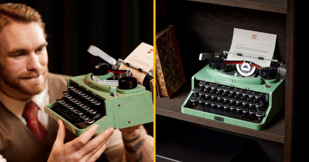 Une machine à écrire en LEGO