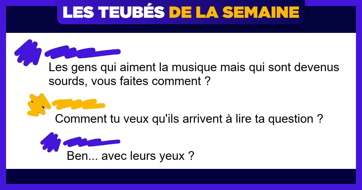 Top 10 des gens les plus teubés de la semaine, épisode 100