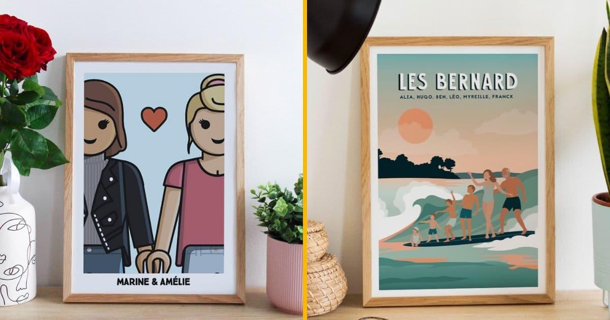 Top 30 des portraits et affiches de famille personnalisés