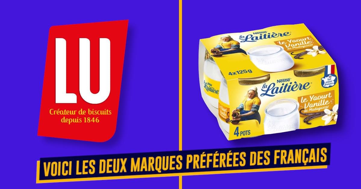 Top 15 des marques préférées des Français, et vous